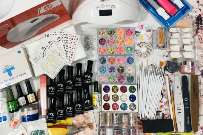Tổng kho dụng cụ phụ kiện làm nail sơn gel đắp bột vẽ móng sỉ lẻ giá rẻ hcm